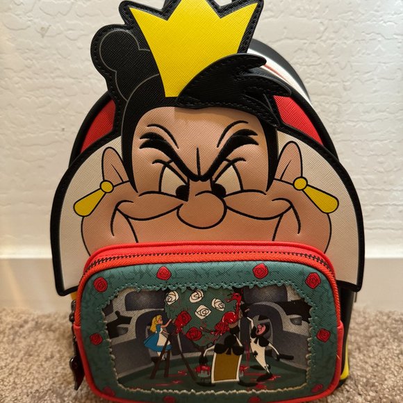 Loungefly | Bags | Loungefly Queen Of Hearts Cosplay Mini Backpack Nwt ...